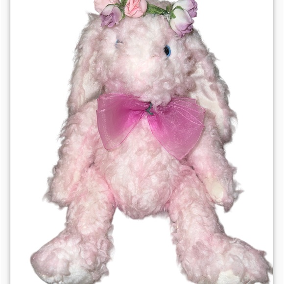 GANZ | Holiday | Ganz Heritage Collection Pink Bunny Rabbit Flower Bow ...